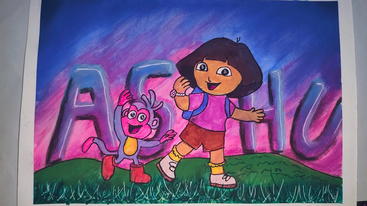 Ashu name in dora bujji concept i will draw your name.id in description ...