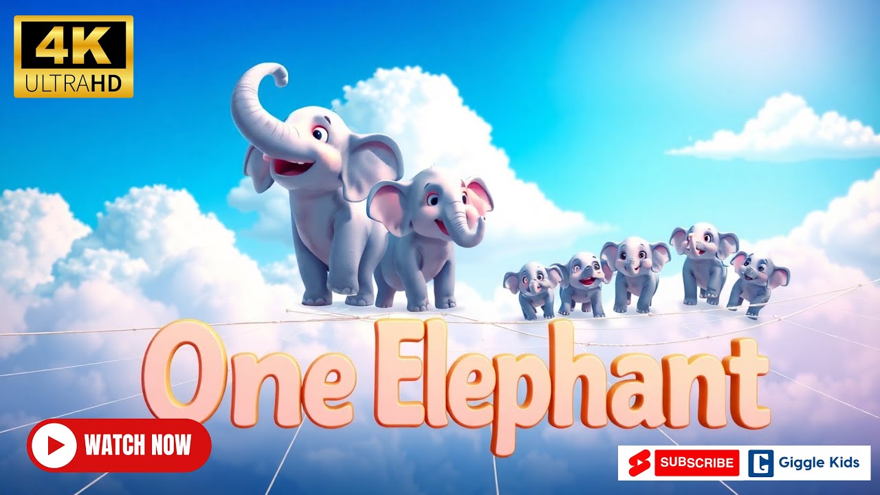 A Perfect Day with One Elephant | Animated Elephant Song for Kids ...