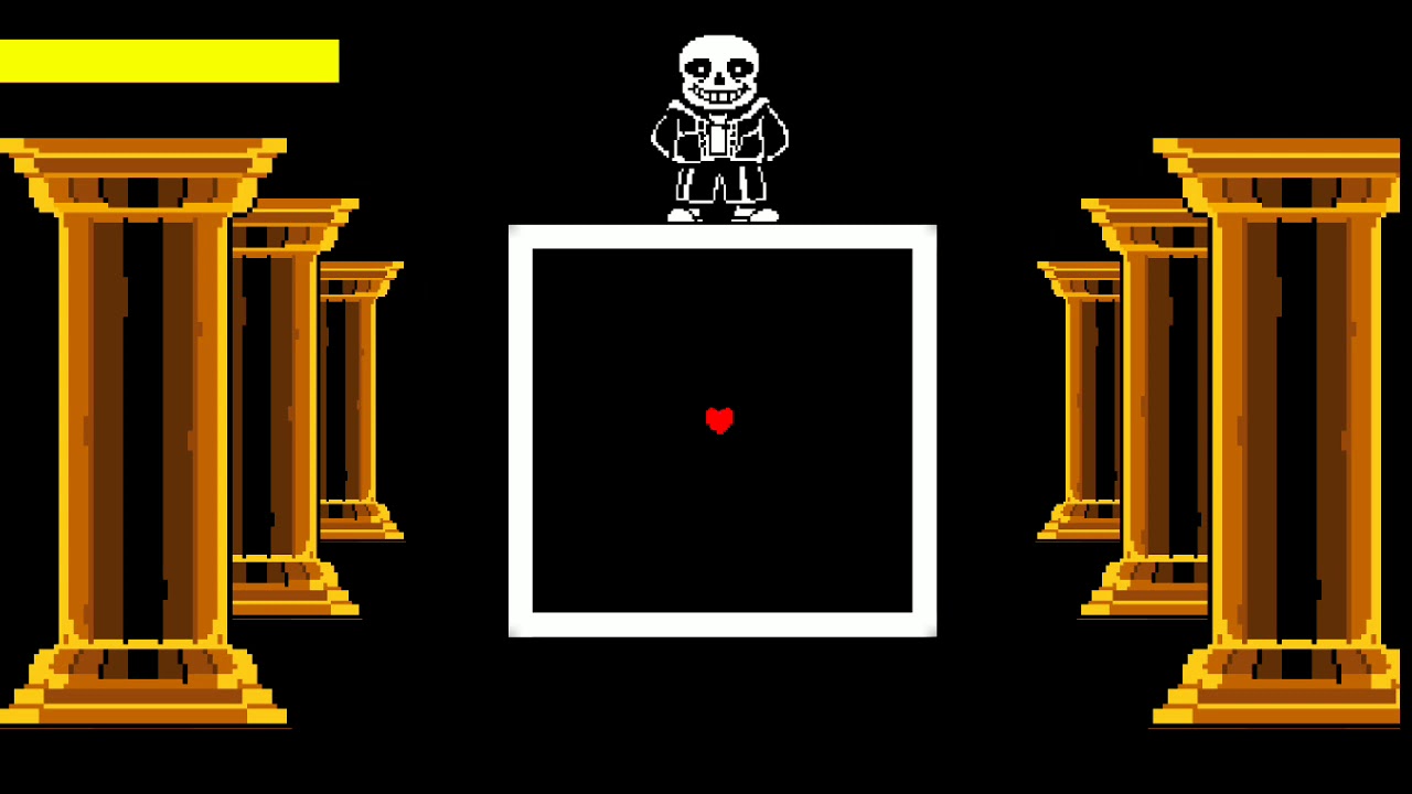 Sans boss fight battle - YouTube