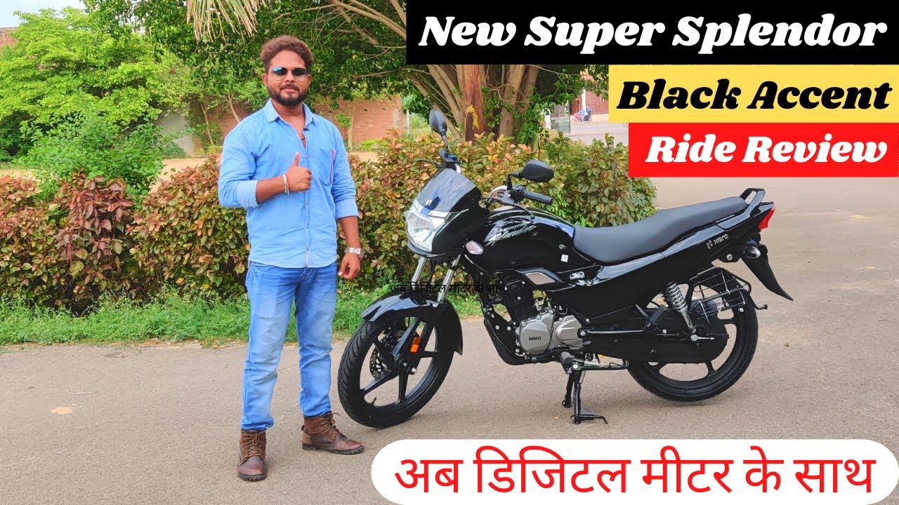 New Hero Super Splendor Black Accent😍 Detailed Ride Review | New ...
