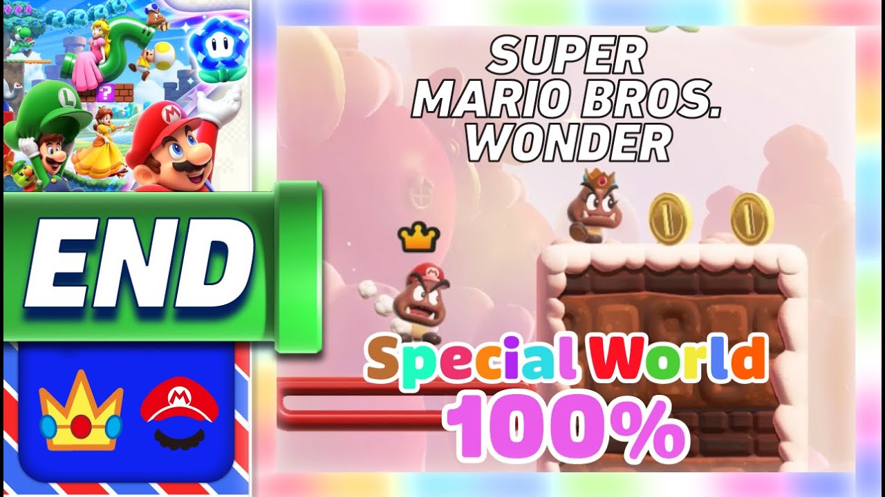 SUPER MARIO BROS. WONDER END || Special World 100% COMPLETE!!! - YouTube