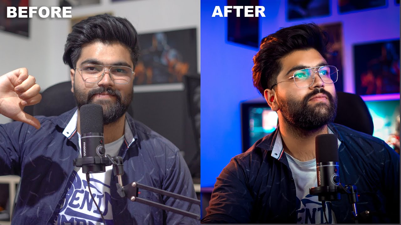 Cinematic Lighting Setup For YouTube Videos Under 2000 | How To Set ...