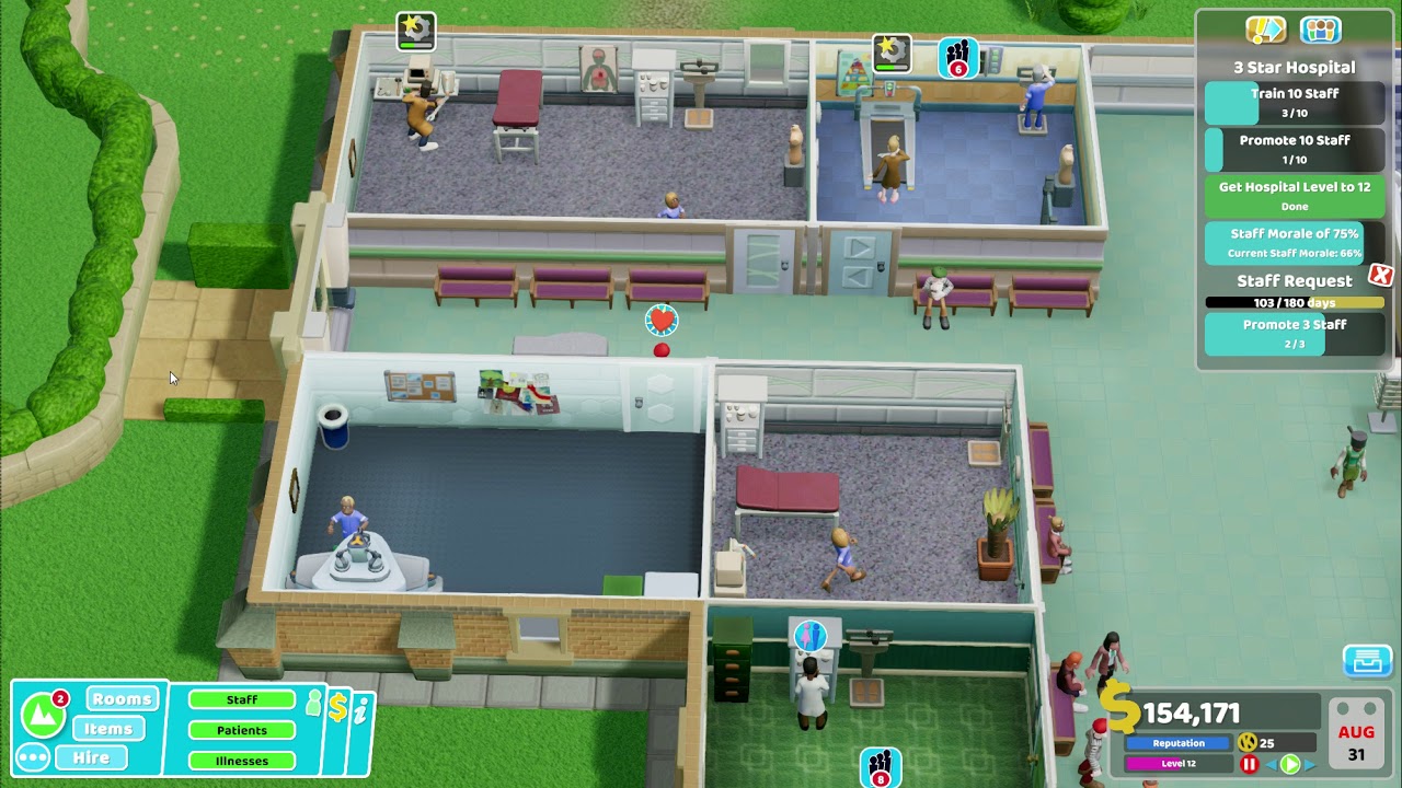 Two Point Hospital: Ep 6 Peer Challenges - Who Can Cure The Most ...