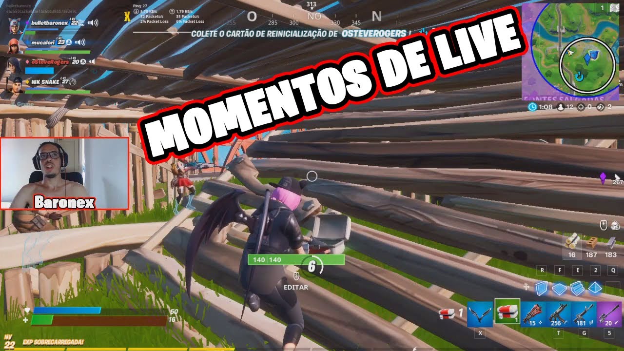 FORTNITE / MOMENTOS DE LIVES 1 / BARONEX GAMEPLAY - YouTube