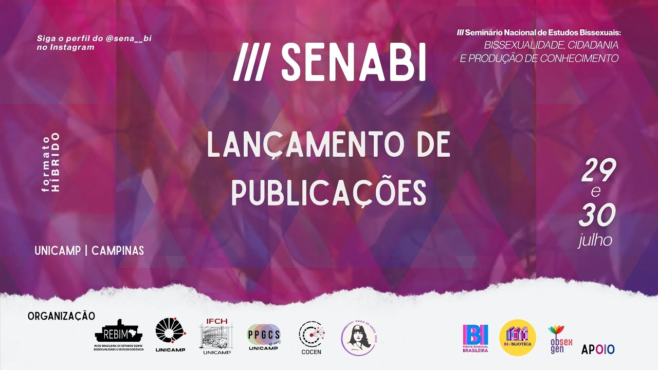 Lançamento de publicações - III SENABI - YouTube
