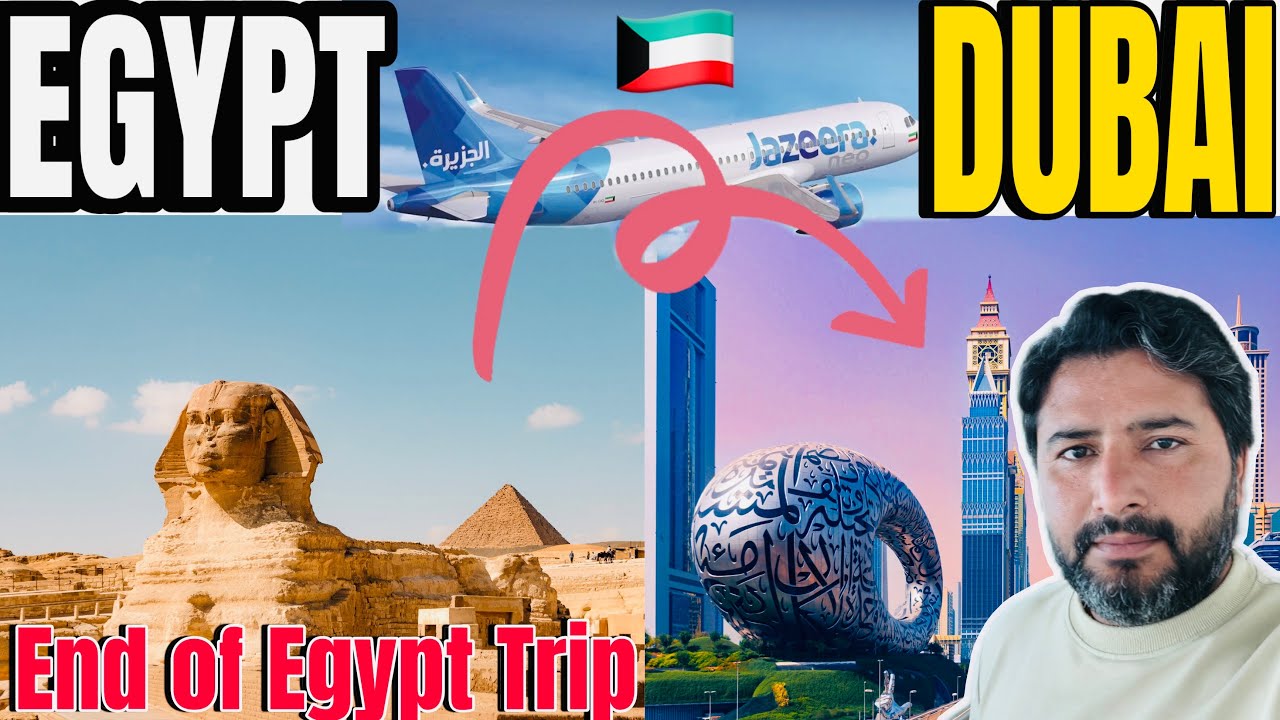 Traveling from Egypt 🇪🇬 to Dubai 🇦🇪 Via Kuwait 🇰🇼 by Jazeer airline ️ ...