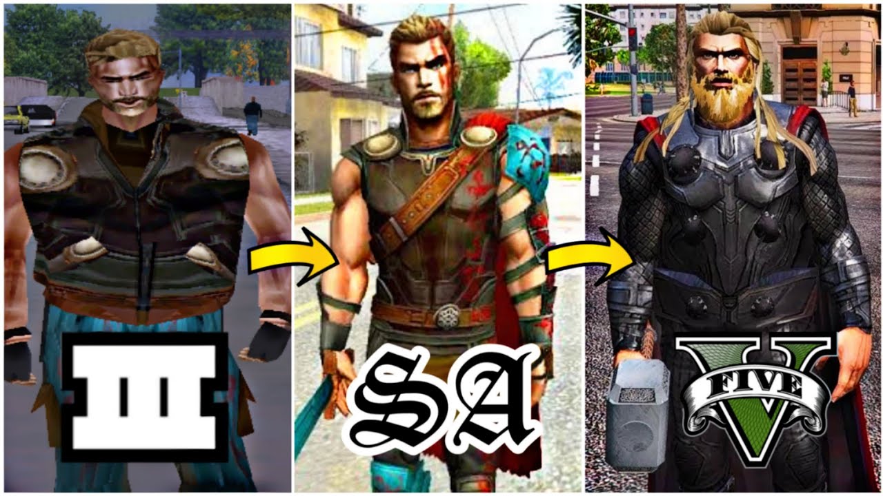 Evolution of THOR[Mods] in Grand Theft Auto Games | 2001-2020 | - YouTube