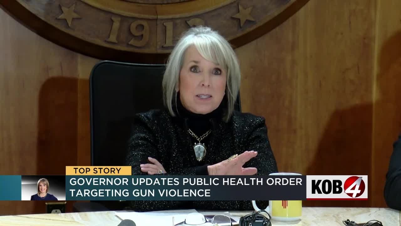 New Mexico governor shares update on efforts to curb gun violence - YouTube