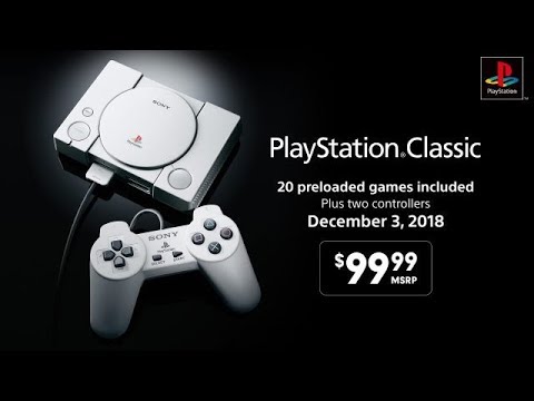 Sony PlayStation Classic - Mini Console Reveal Trailer - YouTube