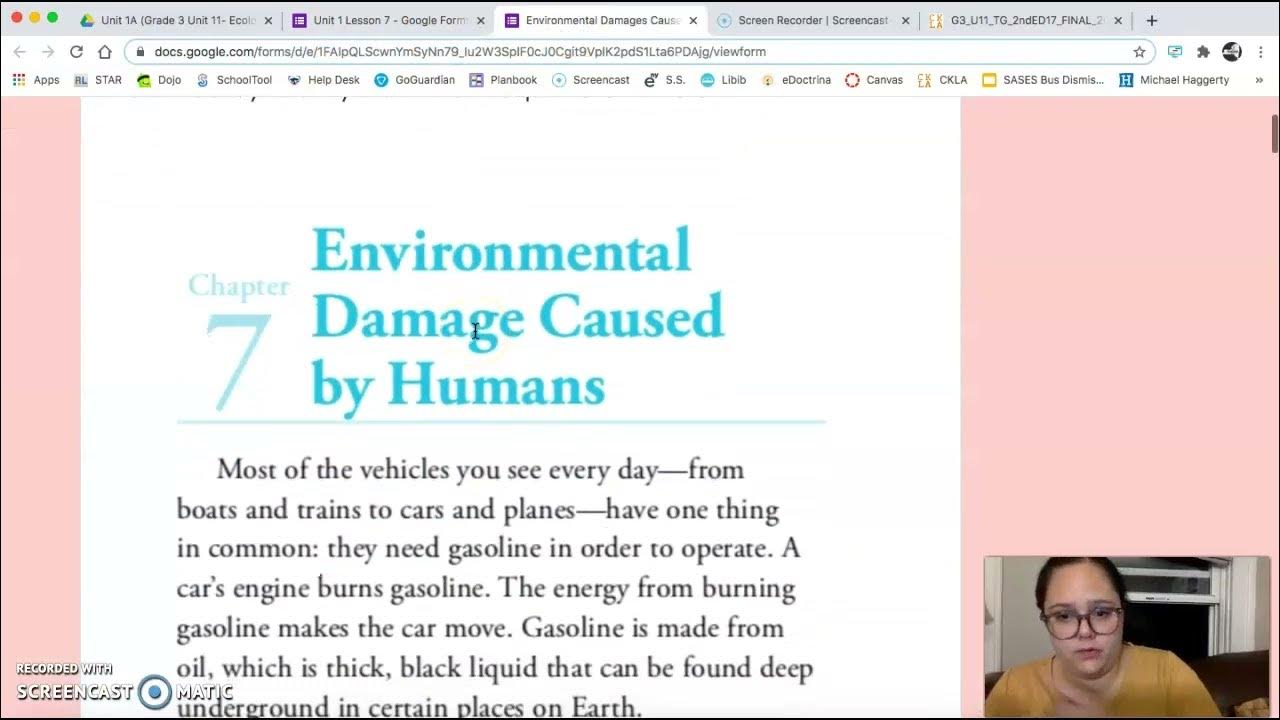 3rd Grade CKLA ELA - Unit 11 Lesson 7 Ecology: Environmental Damage ...