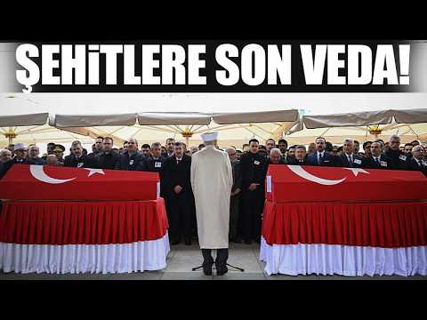 Helikopter Kazası Şehitleri, Süleyman Cemre Kahraman ve İsmail Enes Can'a son veda!