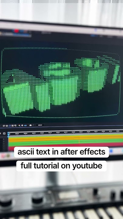 ASCII Text Effect | Text Animation in After Effects - YouTube