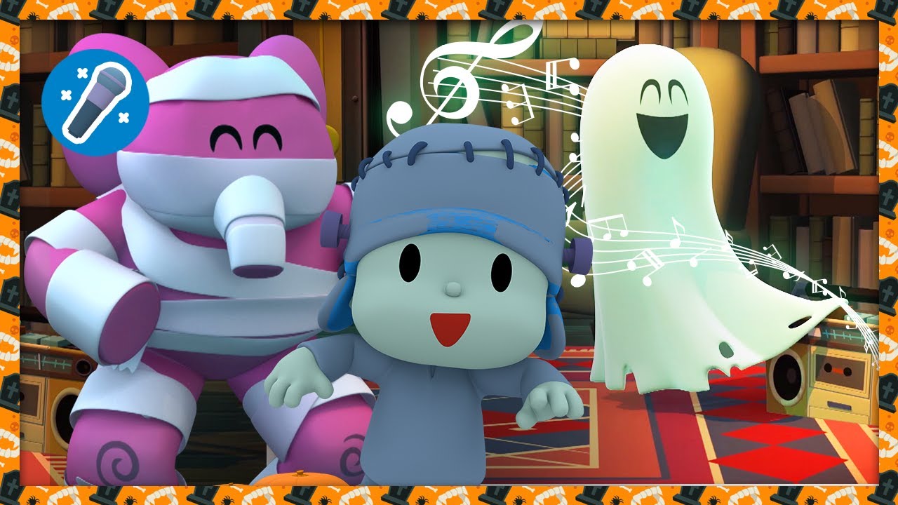 🎤👻 Pocoyo and THE HAUNTED HOUSE | Karaoke, Nursery Rhymes & Baby Songs ...