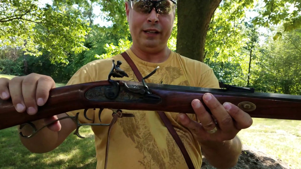 Thompson Center .50 Cal Hawken Flintlock Rifle - YouTube