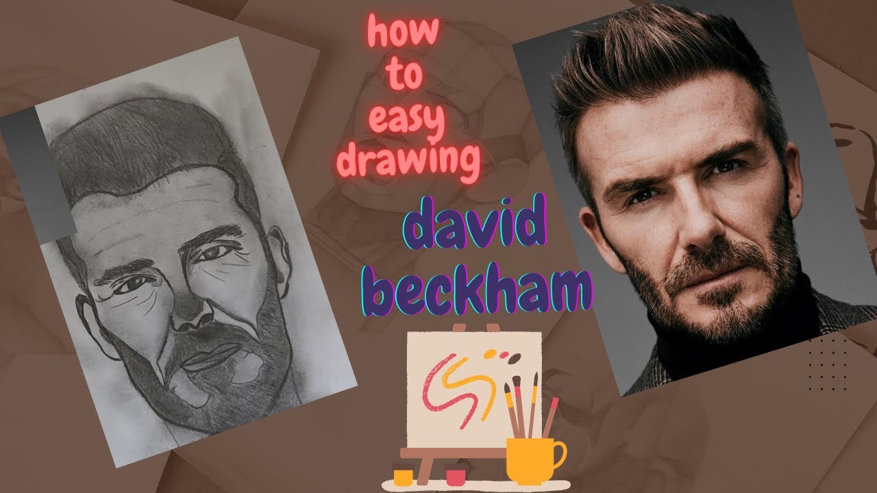 how to easy draw:drawing david beckham#art #football#legend - YouTube