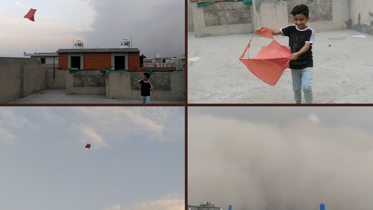 Kite Flying in the Storm - Kite flying experiment - Kite flying in air ...