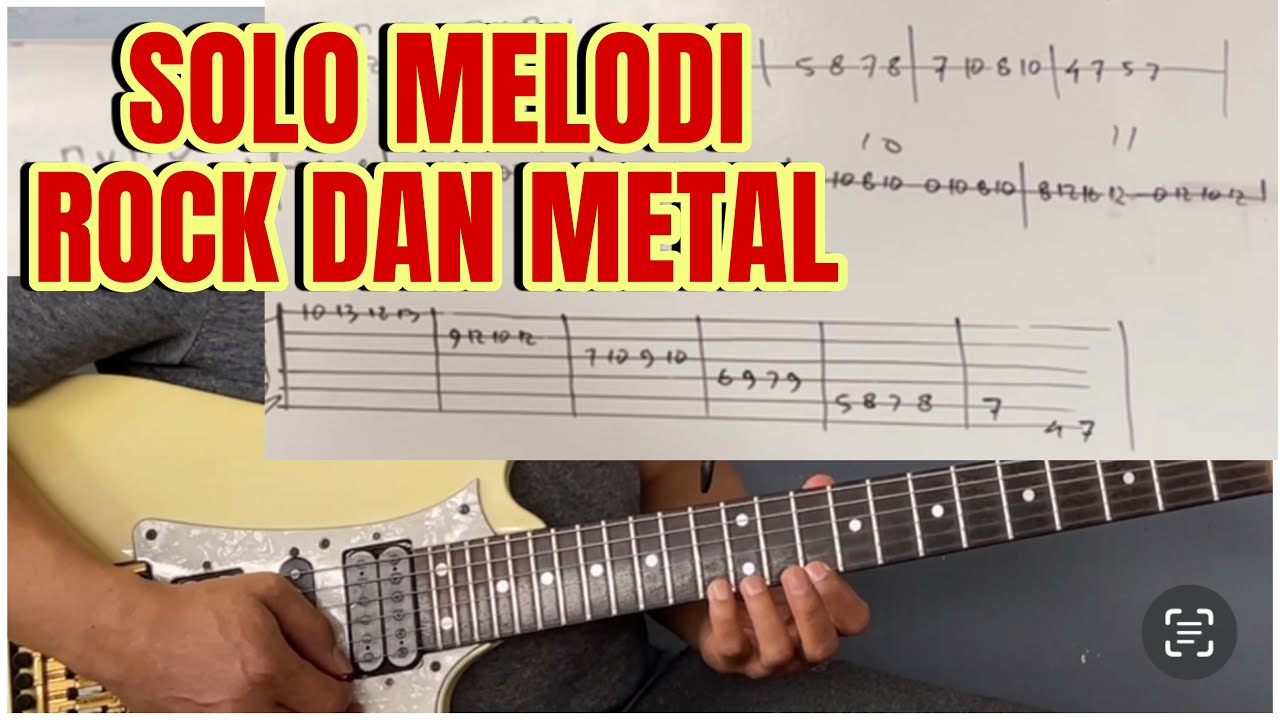 SOLO MELODI ROCK DAN METAL A MINOR HARMONIC SCALE - YouTube