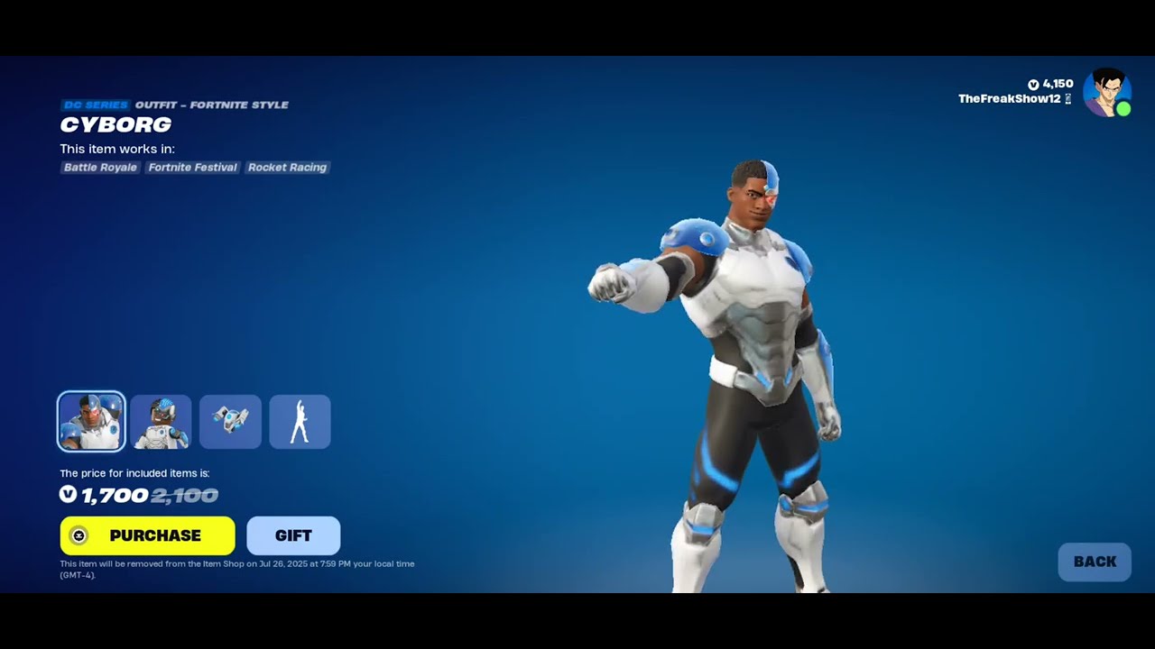 New Cyborg Outfit Fortnite Item Shop July 19 2025 - YouTube
