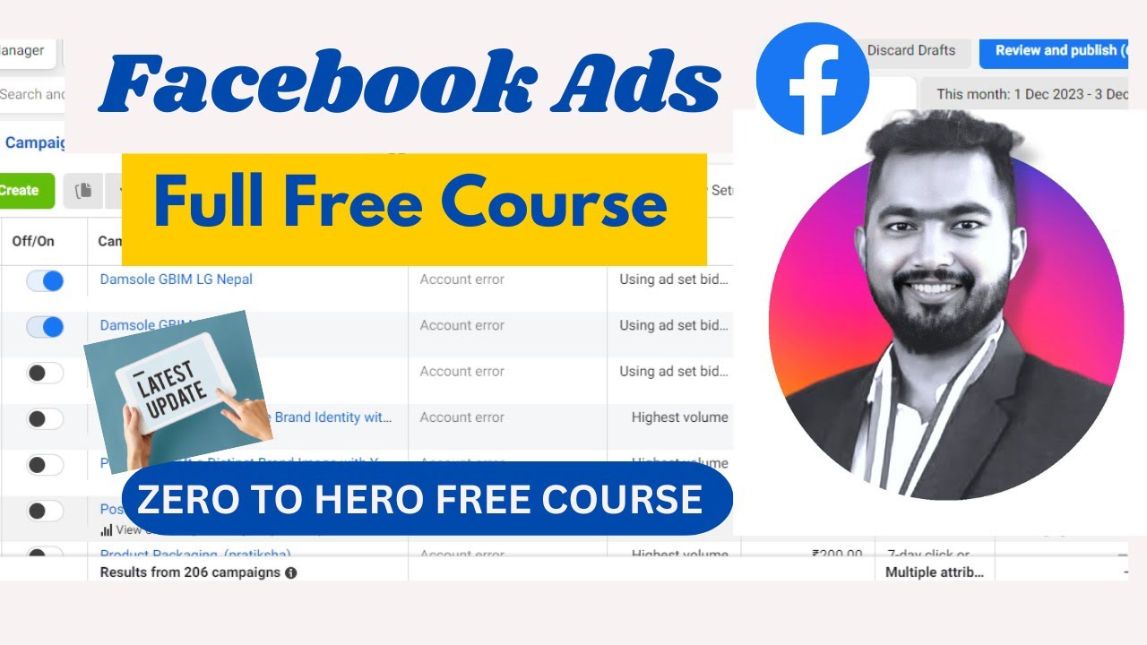 Facebook Ads Free Course | Learn Latest Facebook Ads - Tutorial for ...