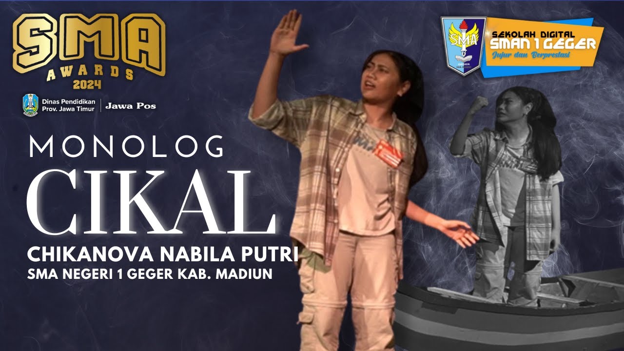 JAWA POS SMA AWARDS 2024 - MONOLOG -SMA NEGERI 1 GEGER - YouTube