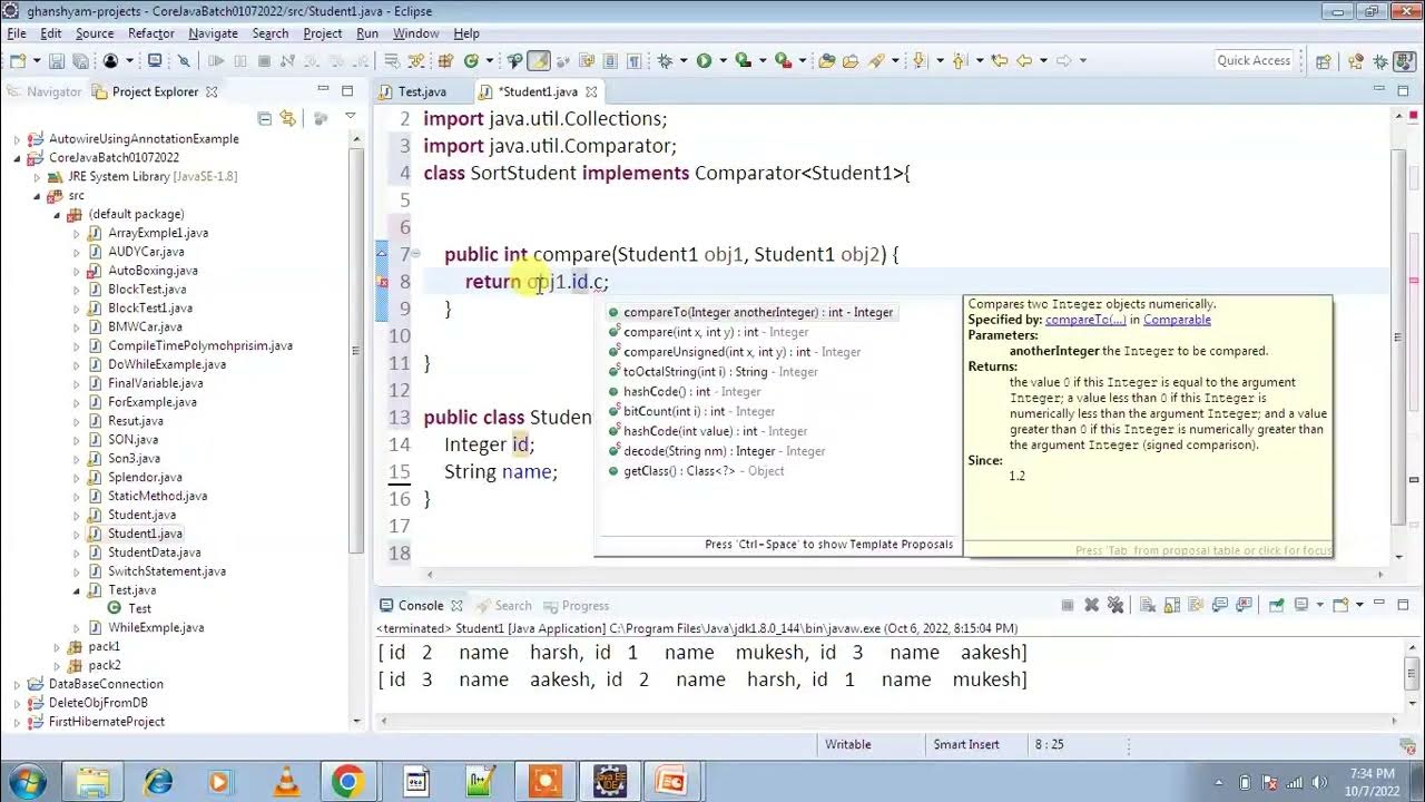 Comparable And Comparator Interface In Java Part 2 . || In Hindi - YouTube