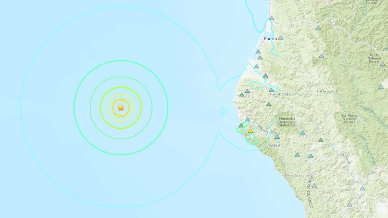 Magnitude 5.9 earthquake strikes off the coast of Northern California ...