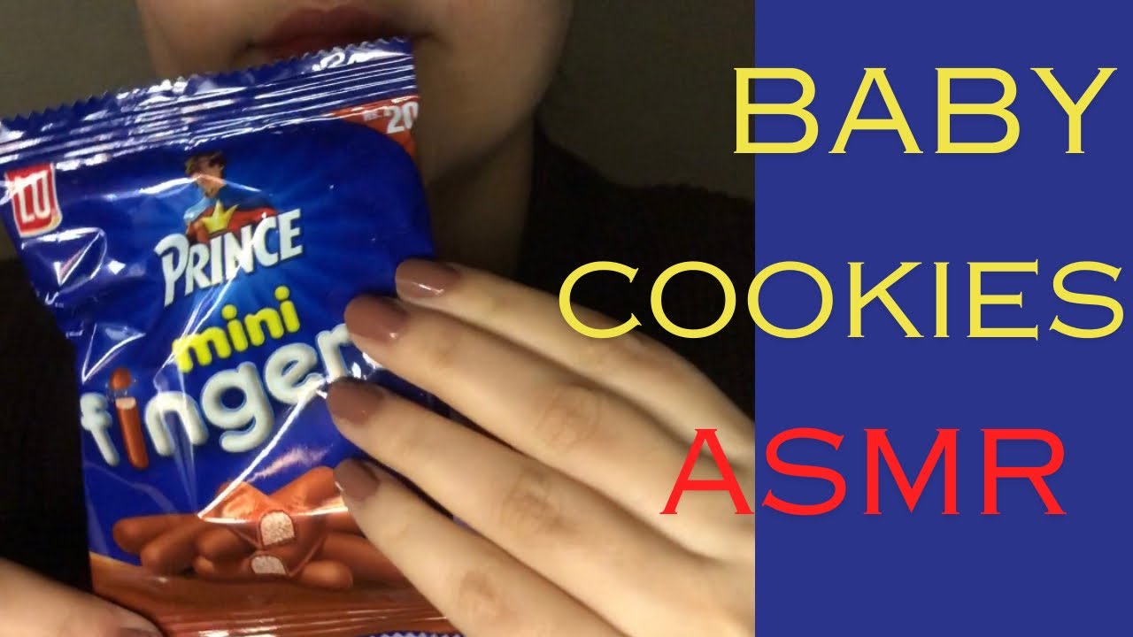 Crunchy baby cookies eating ASMR || @Fizzy-eats - YouTube