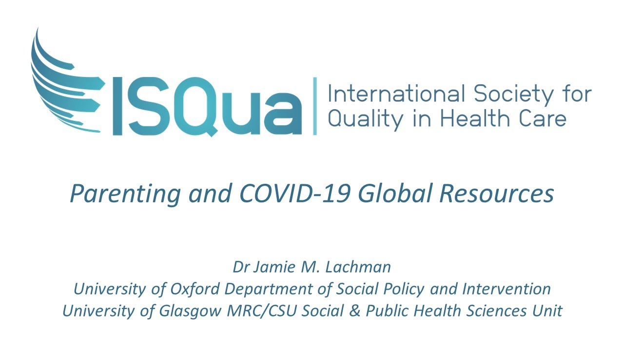 Parenting and COVID-19 Resources with Jamie Lachman - YouTube