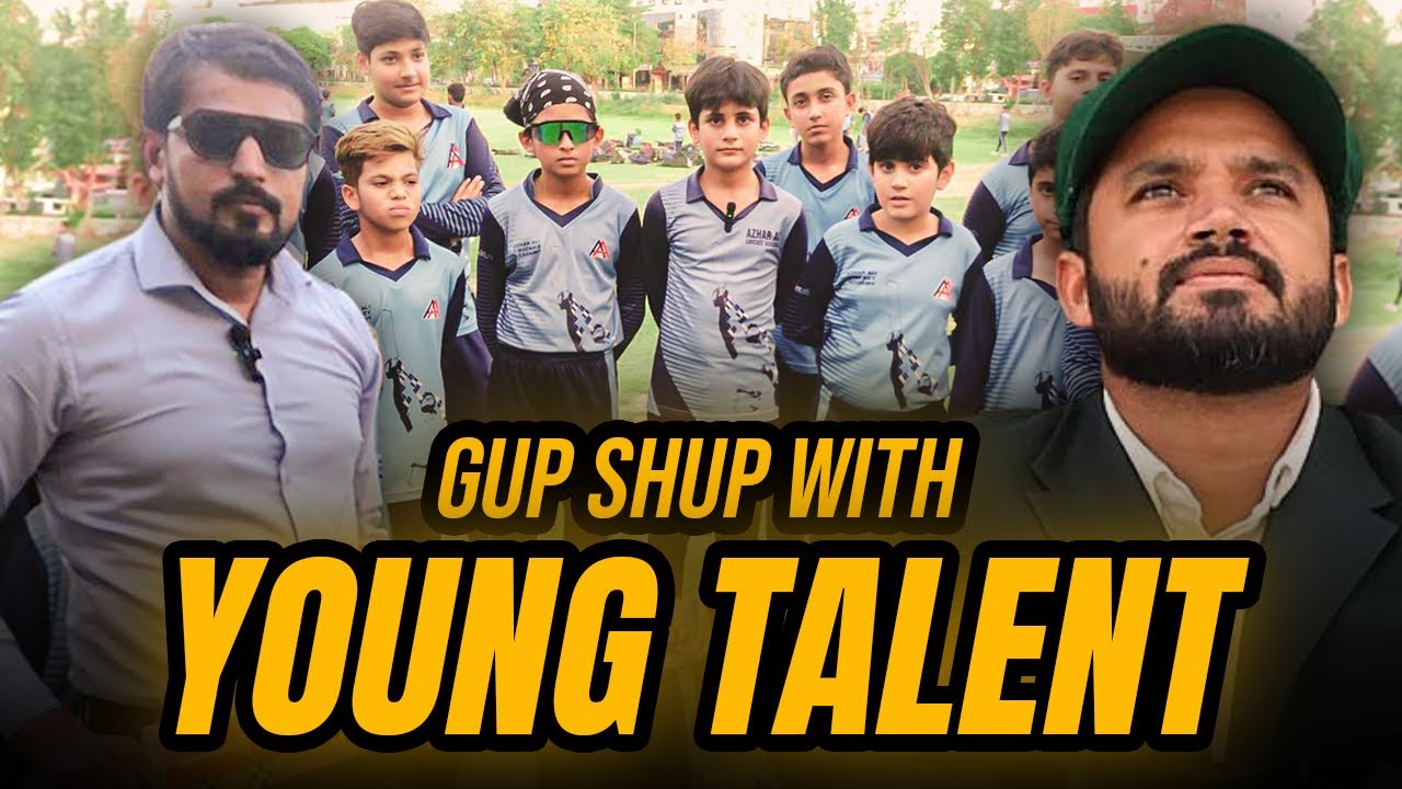 GUP SHUP with young talent || Azhar ali cricket academy || - YouTube