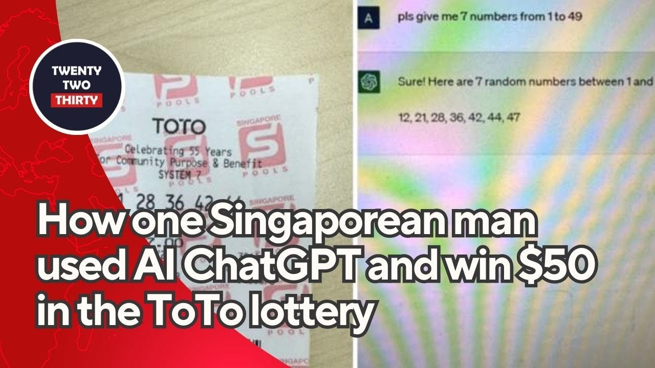 How one Singaporean man used AI ChatGPT and win $50 in the ToTo lottery ...