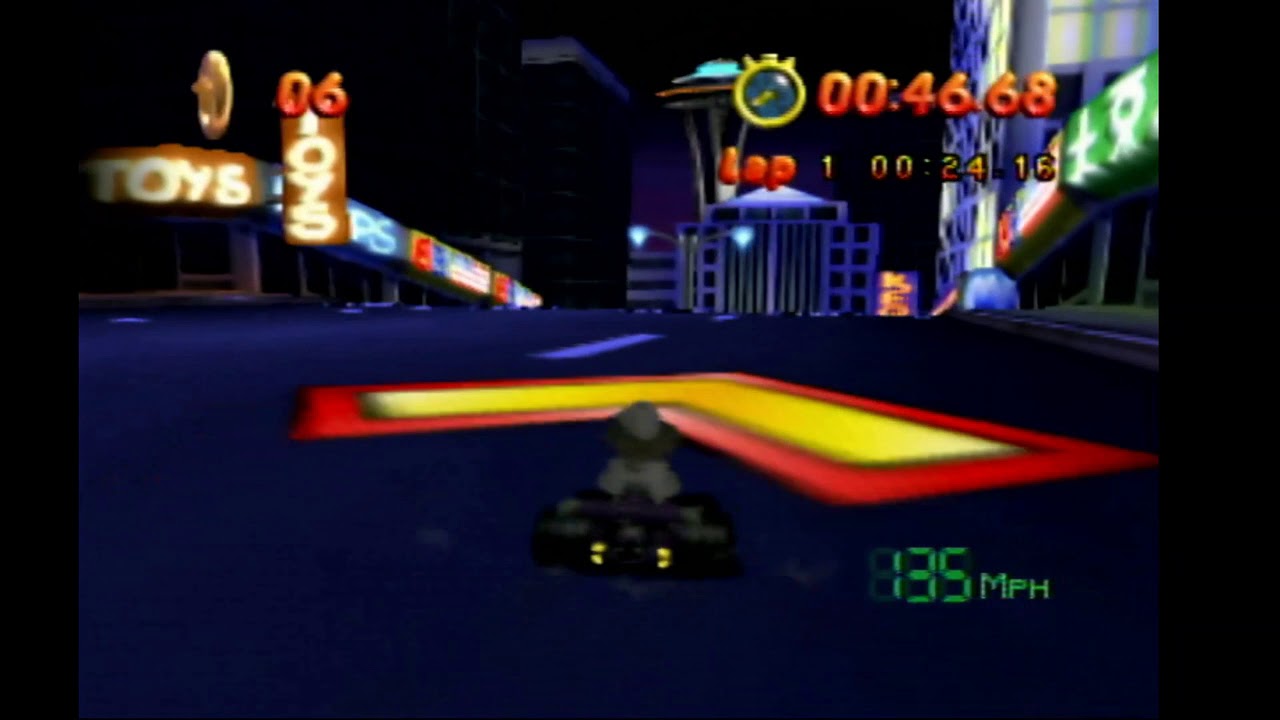 Mickey's Speedway USA (N64) Seattle - YouTube