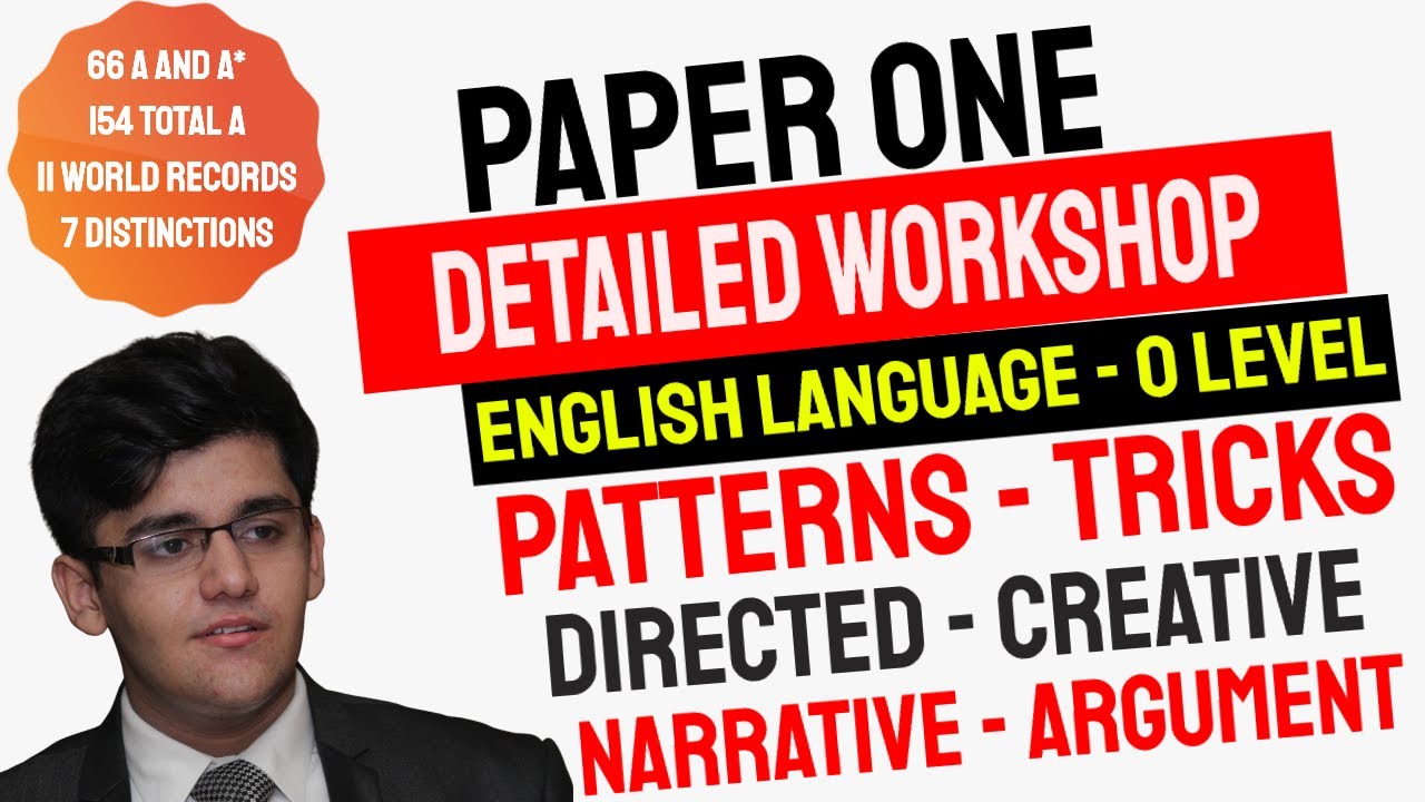 English Language O Level (1123) | Comprehensive Workshop For Final ...