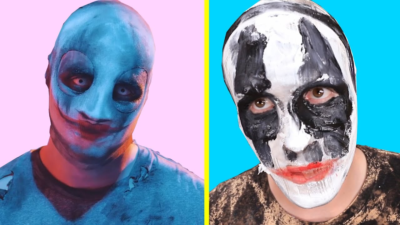 Trying DIY Spooky Halloween Ghost Face Costume Makeup by Crafty Panda ...