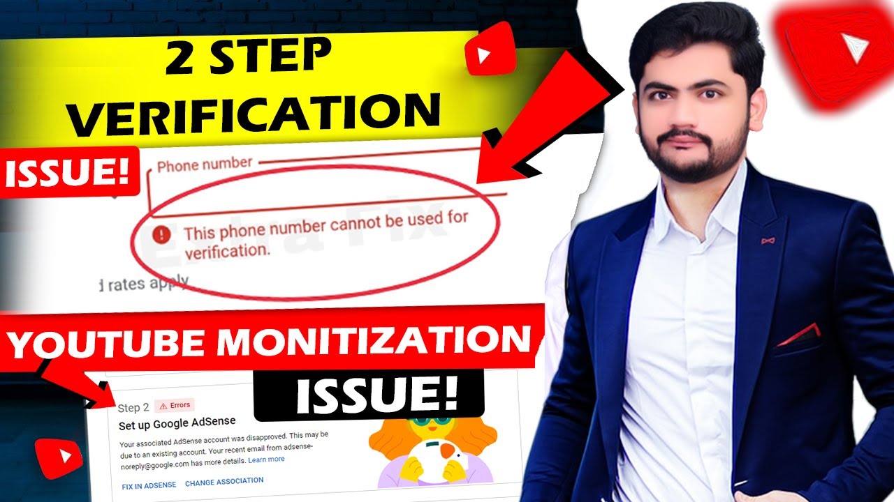 Youtube 2 Step Verification Issue | Youtube Monitization Issue | 2 Step ...