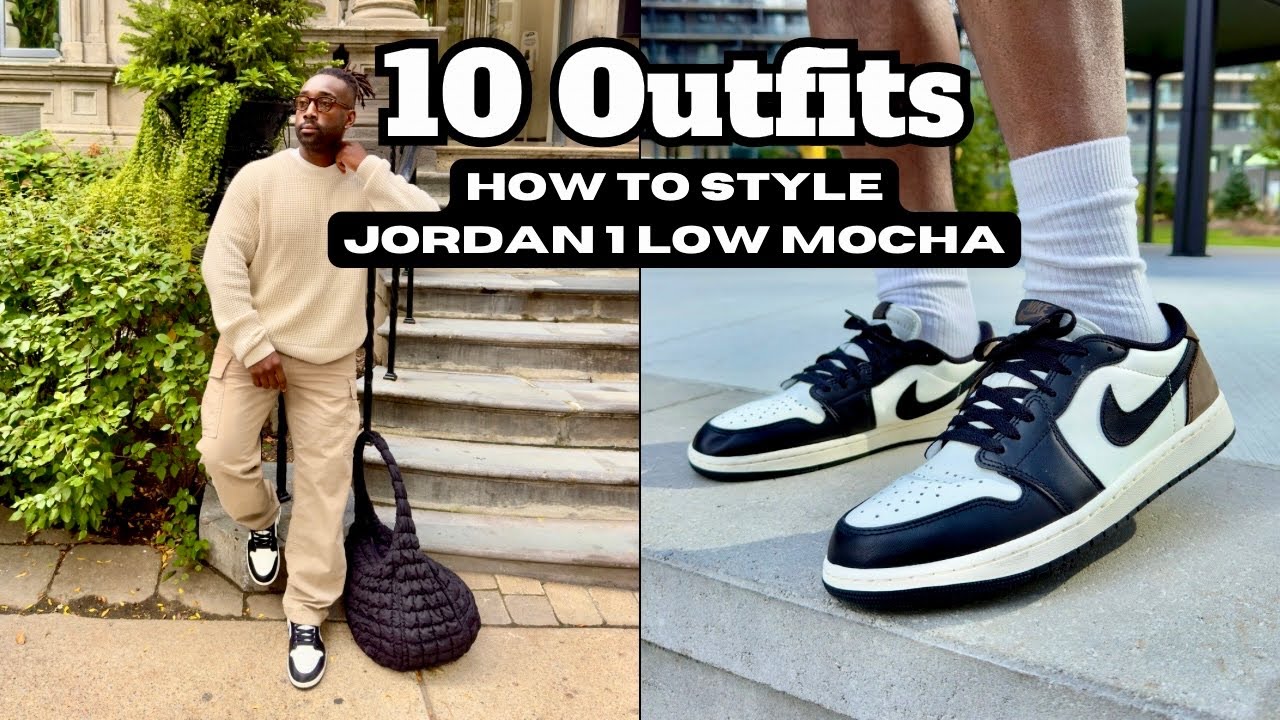 HOW TO STYLE: Jordan 1 Low Mocha | 10 Fall Outfits - YouTube