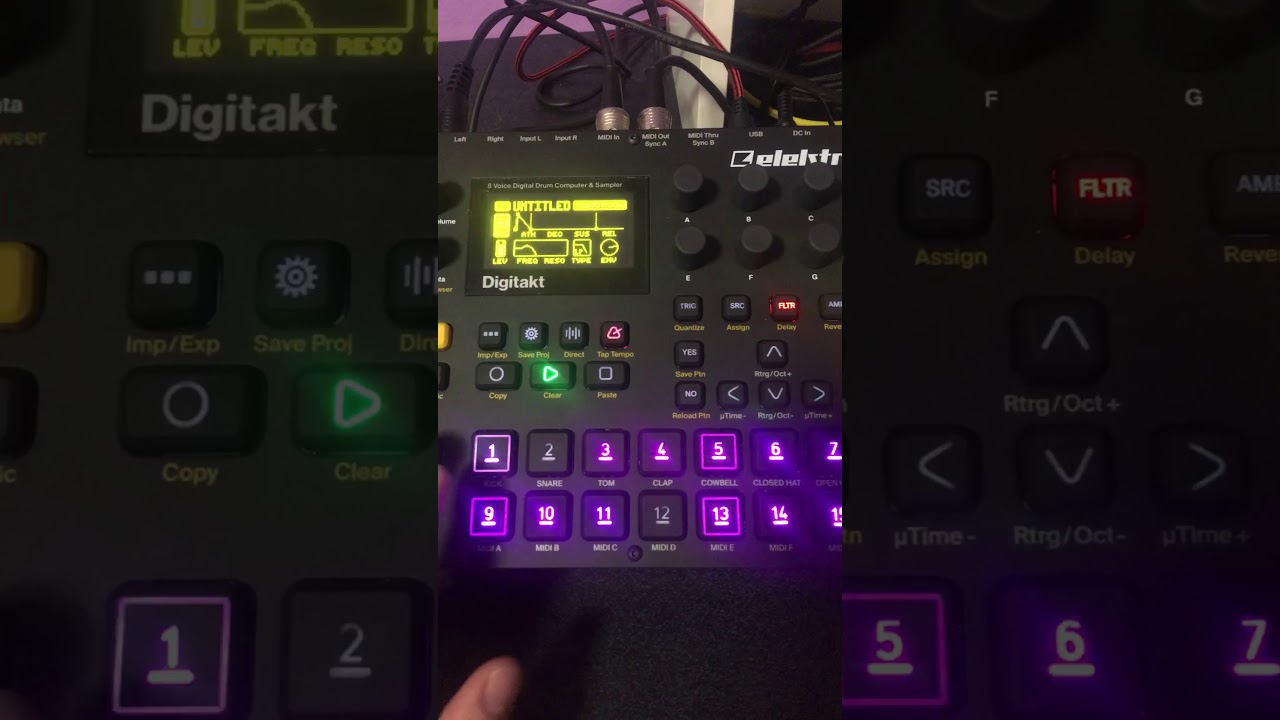 Digitakt ctrl all and patern recall - YouTube
