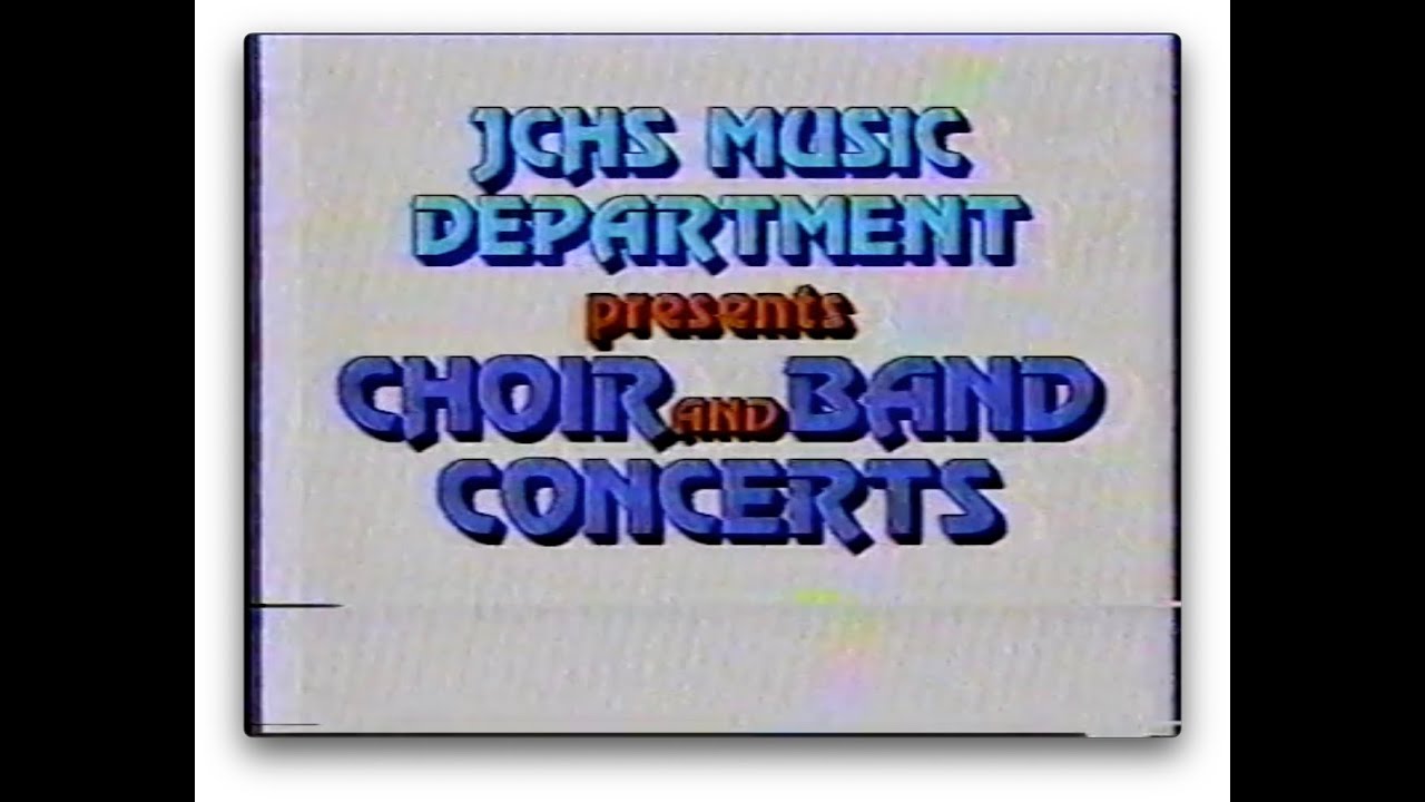 1996 JCHS Spring Choir and Band Concert - YouTube