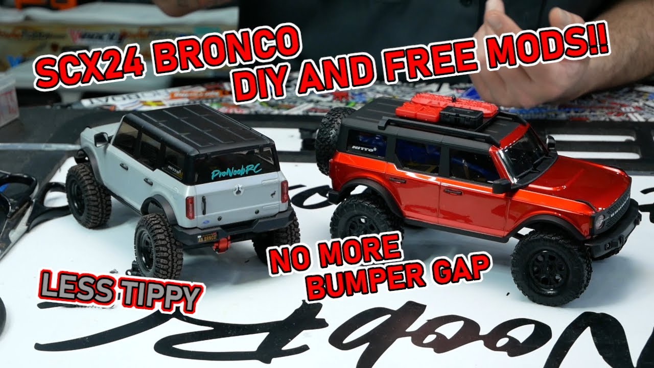 AXIAL SCX24 FORD BRONCO RTR MICRO RC: DIY AND FREE MODS - YouTube