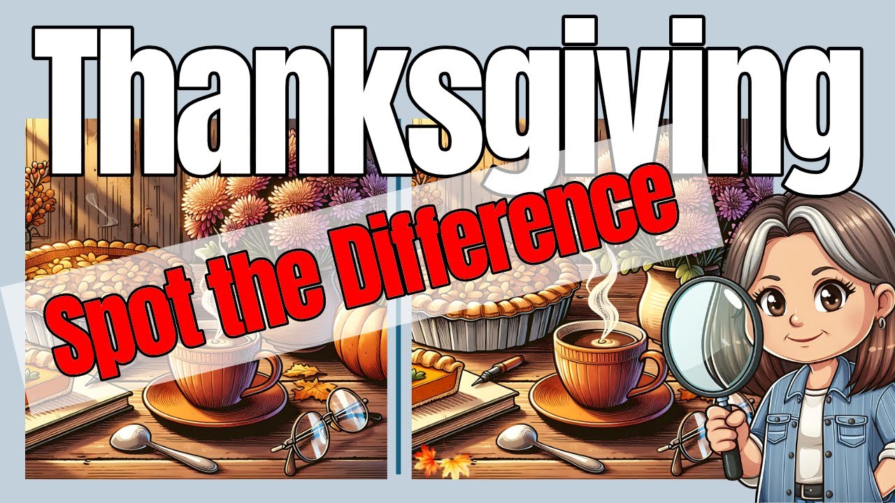 Thanksgiving Spot the Difference | Cozy Autumn Puzzle Challenge - YouTube