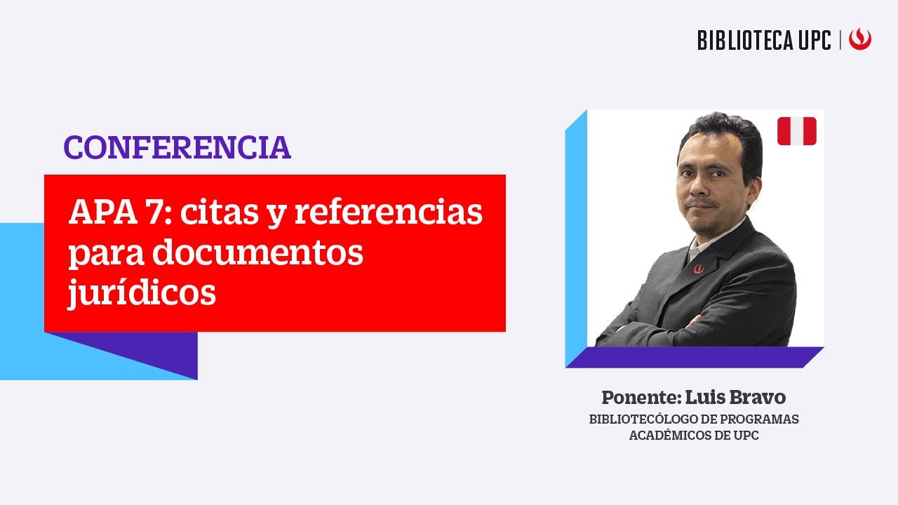 APA 7: citas y referencias para documentos jurídicos - YouTube