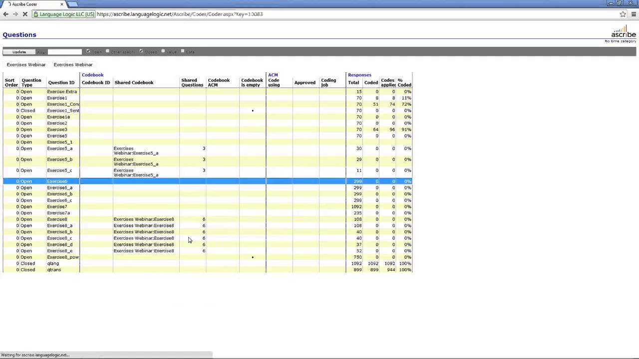 Samples in Ascribe Coder - YouTube