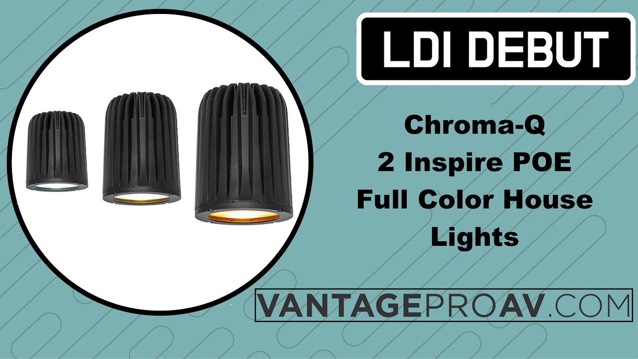 Full Color Auditorium and Sanctuary Lighting POE- Chroma-Q 2 Inspire ...