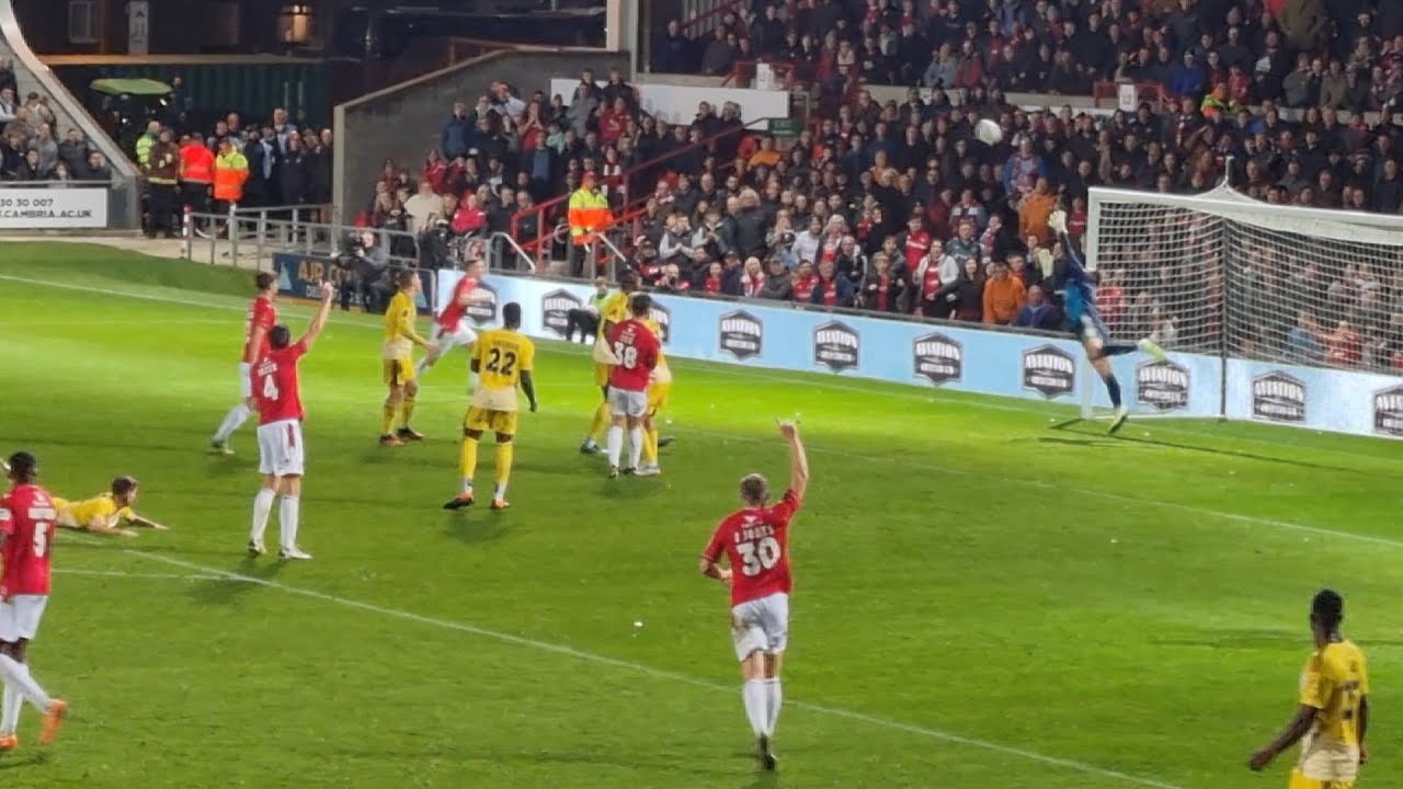 Ben tozer goal Wrexham vs Halifax 4K - YouTube