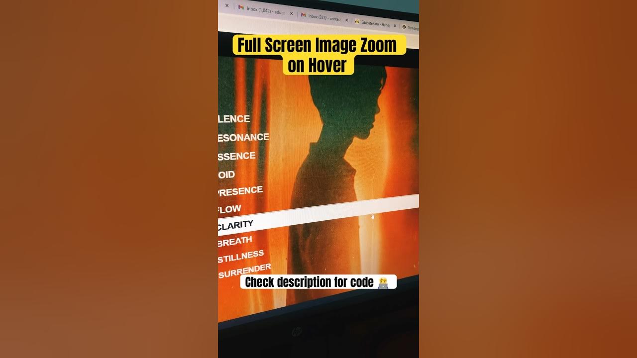 Full Screen Image Zoom on Hover #gsap #htmlcss #shorts - YouTube