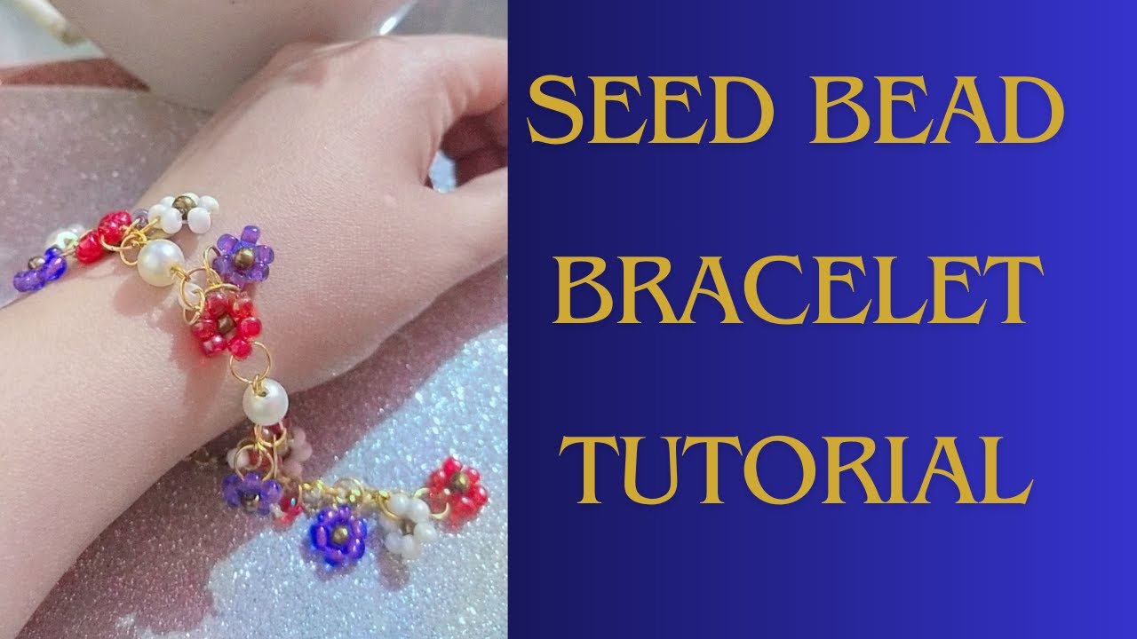 Seed bead bracelet tutorial | bracelet design idea | wire jewelry ...