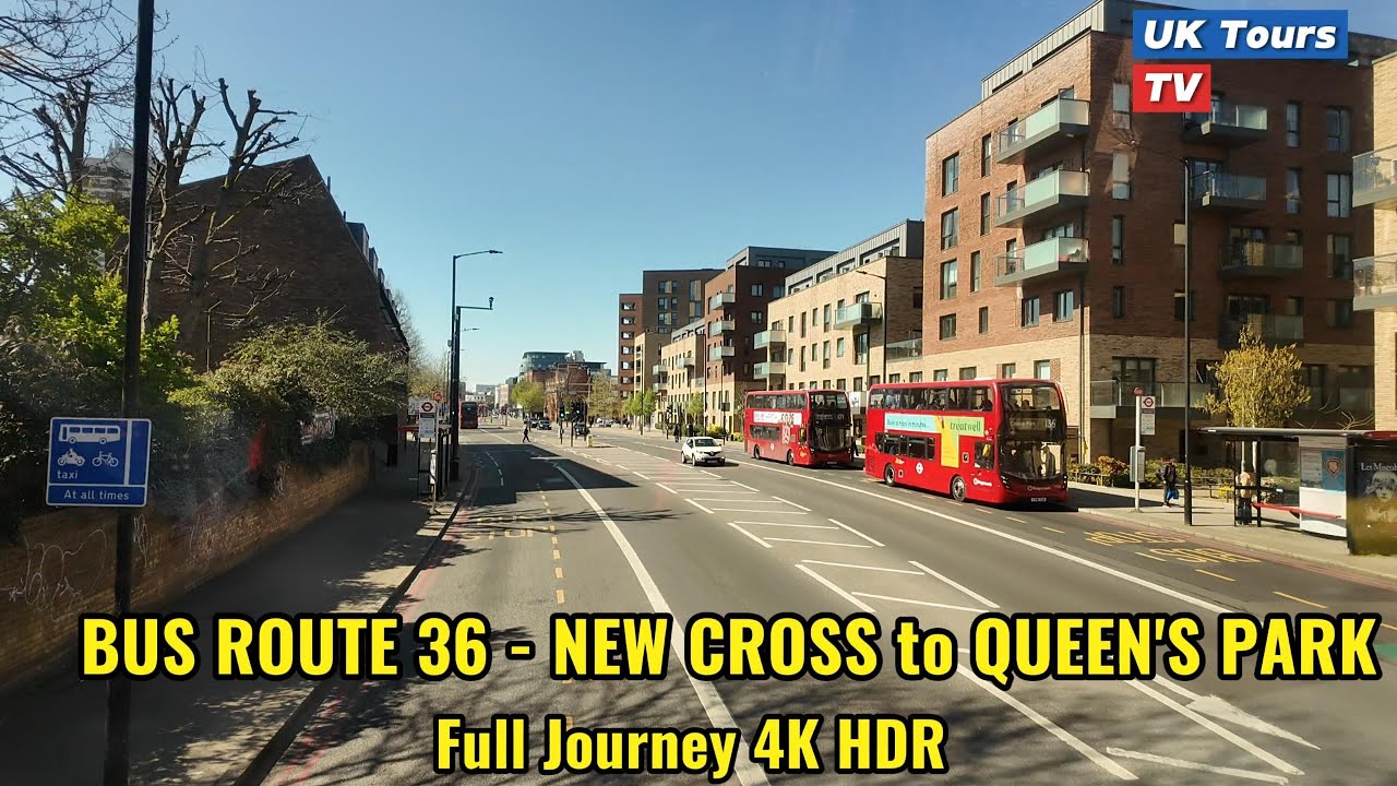 London Bus 36 Full journey from New Cross Gate to Queen's Park 4K - YouTube