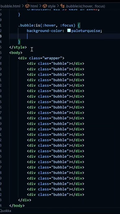 Satisfying Bubble Transition #shorts #css #html #transition - YouTube