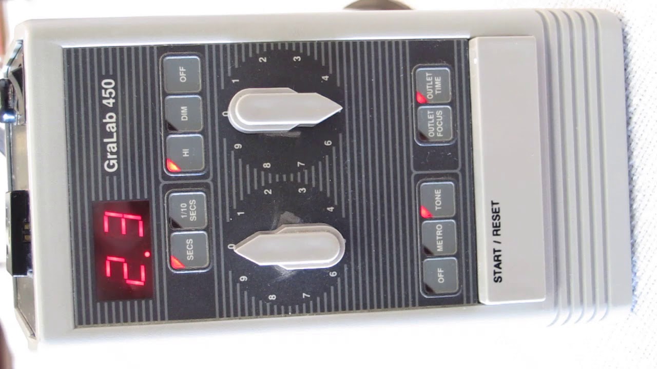 Timer GraLab 450, modo alarme - YouTube