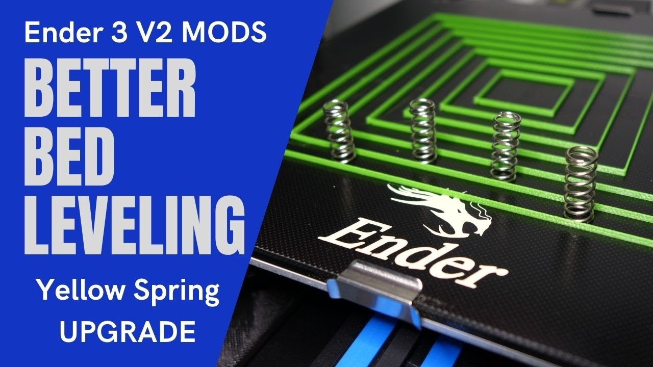 UPGRADE ENDER 3 V2 SPRINGS | Easy Mod that Impacts 3D Printer Bed ...