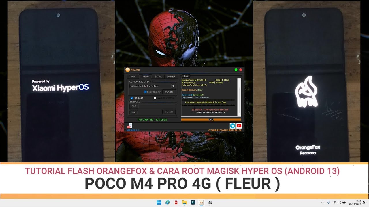 TUTORIAL FLASH ORANGEFOX & CARA ROOT MAGISK | POCO M4 PRO 4G | FLEUR | HYPER OS FIX NFC ...